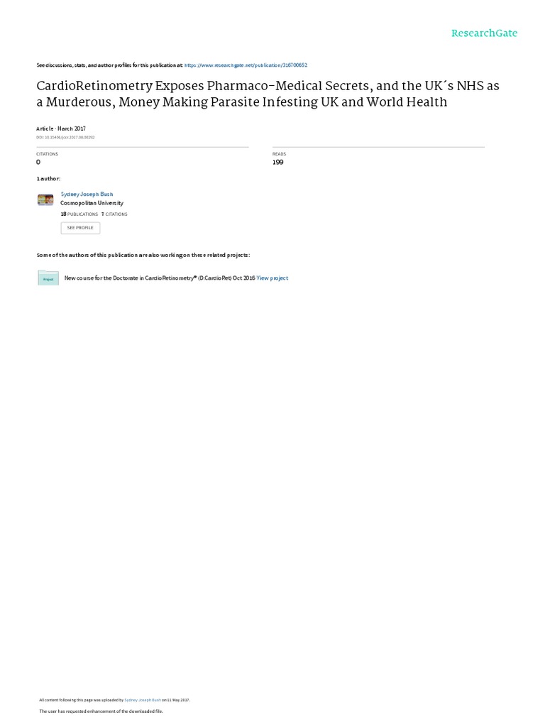 Professor Sydney J. Bush , Linus Pauling, Abram Hoffer, Andrew Saul ...