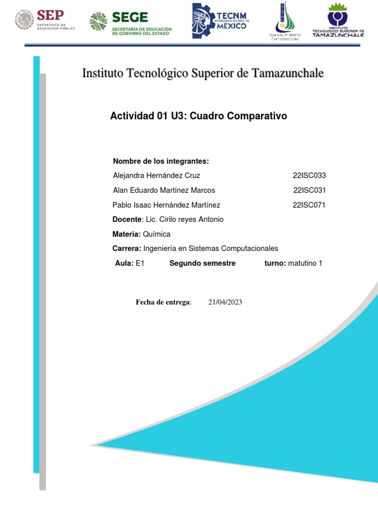 Act01 U3 Cuadro Comparativo | PDF