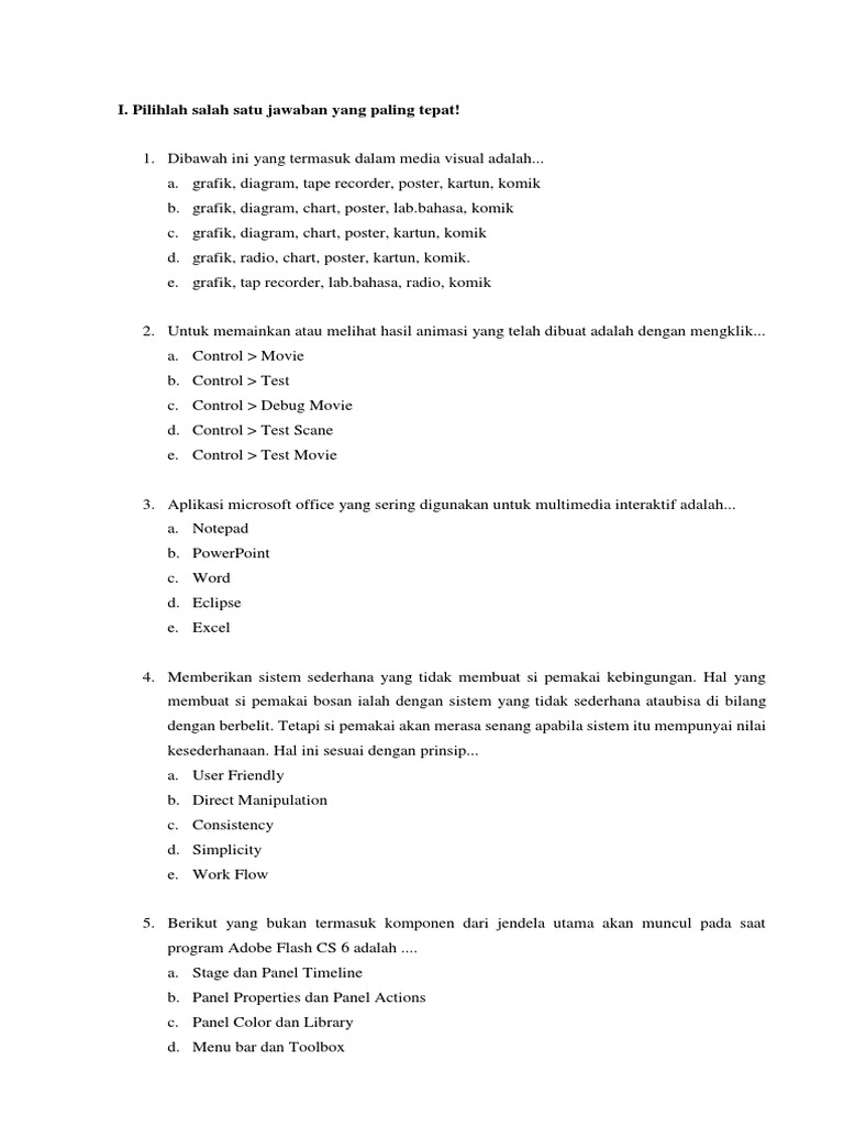 Latihan Soal DMI Kelas XII | PDF