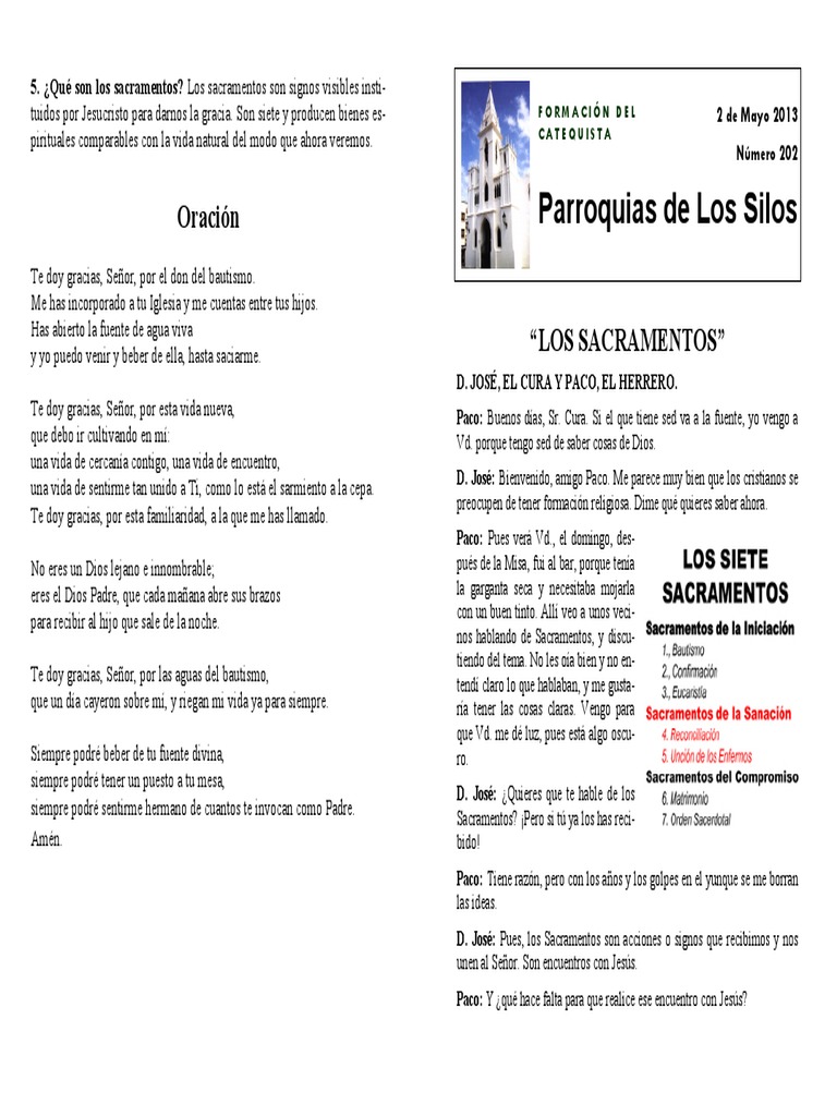 Significado y Tipos de Sacramentos | PDF | Sacramentos | Gracia divina