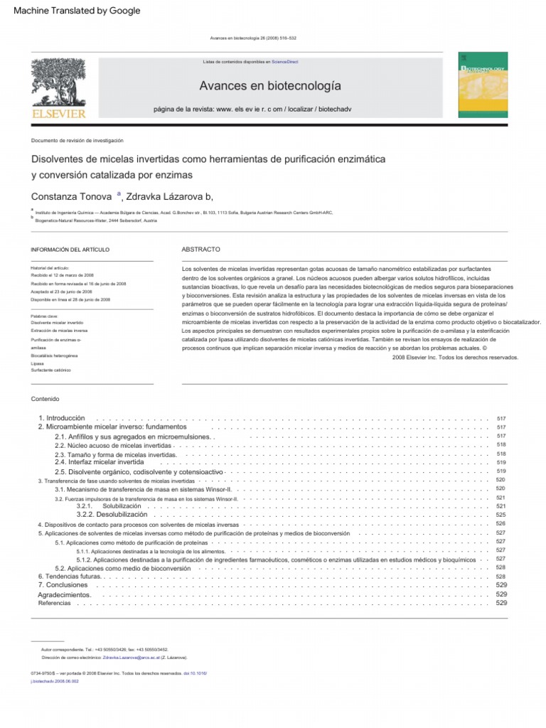 Tonova 2008 | PDF | Tensioactivo | Agua