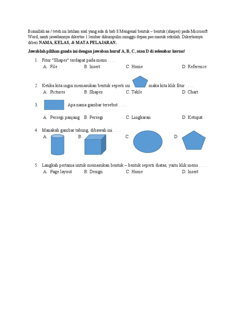 Latihan Soal Bab 8 Kelas 4 | PDF