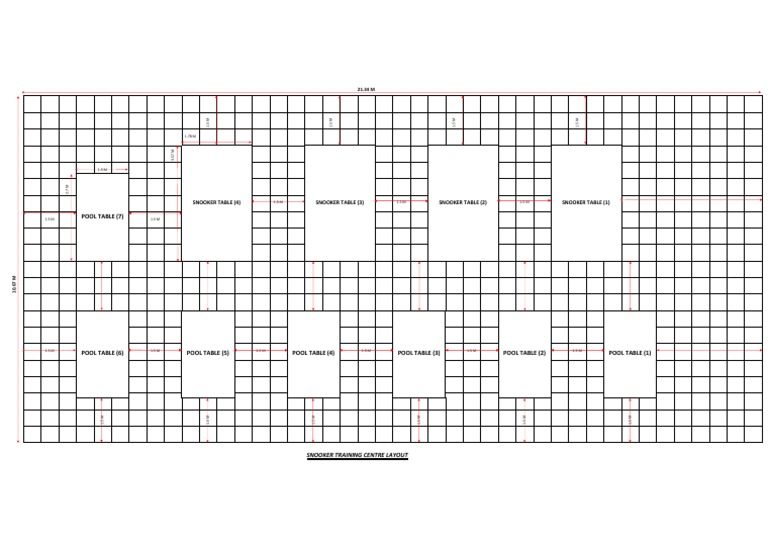 Snooker Training Centre Layout Guide | PDF