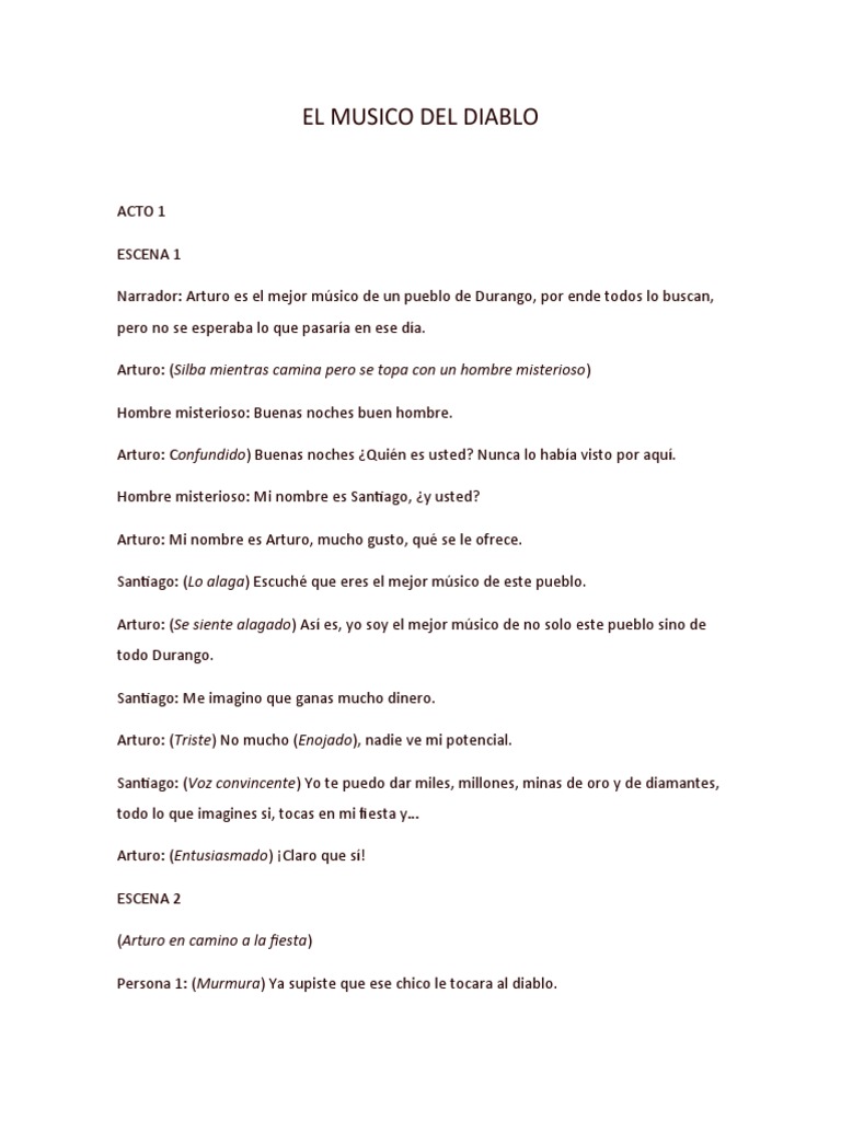 El Musico Del Diablo | PDF