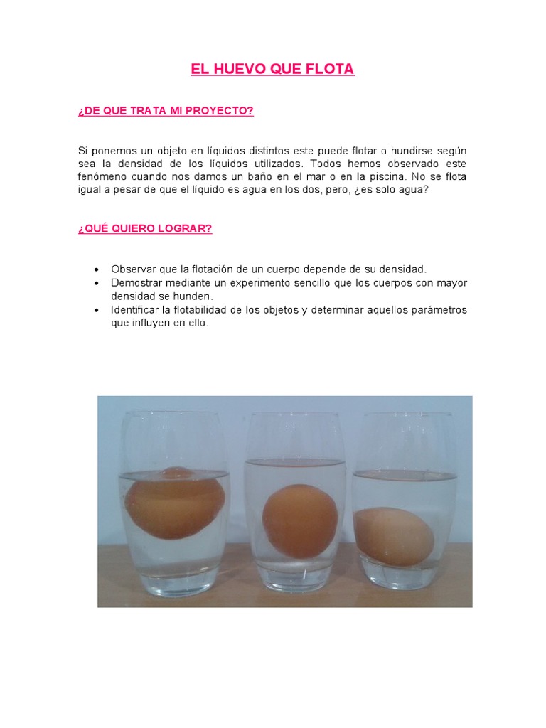 huevo que flota | PDF