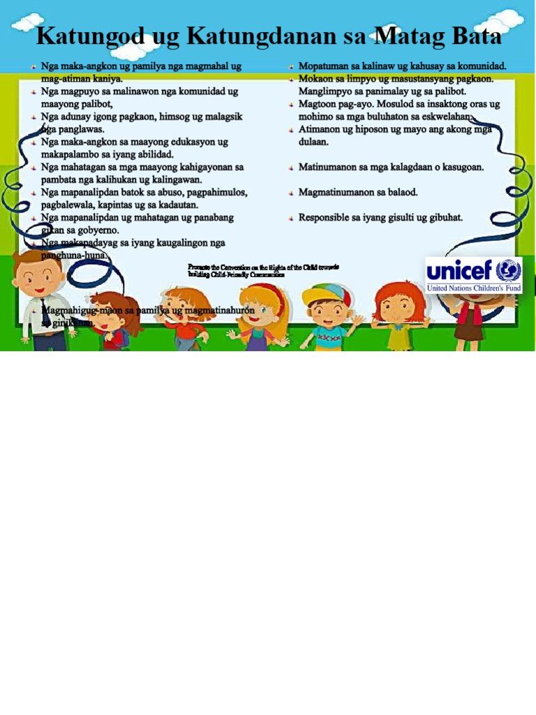 Katungod Ug Katungdanan Sa Matag Bata | PDF Katungod Ug Katungdanan Sa Matag Bata | PDF