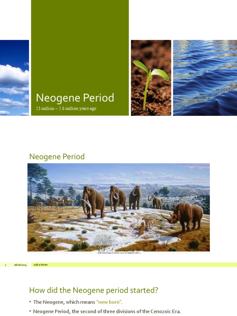 Neogene Period | PDF | Pliocene | Earth Sciences