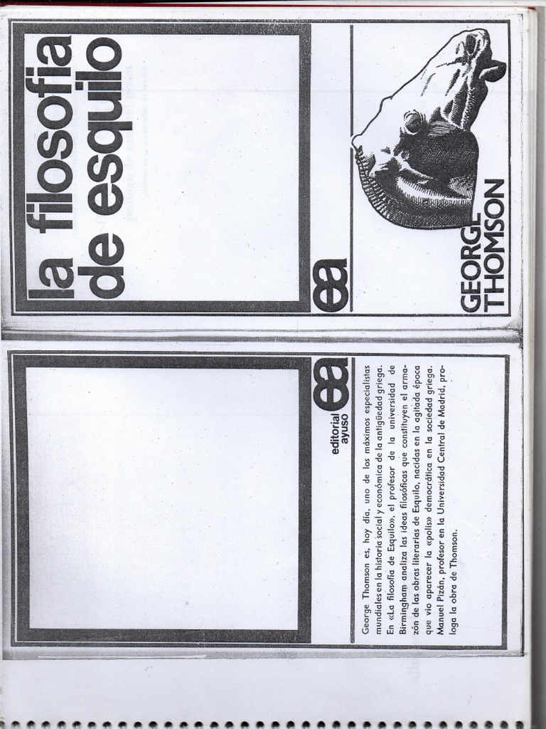 Thomson La Filosofía de Esquilo | PDF