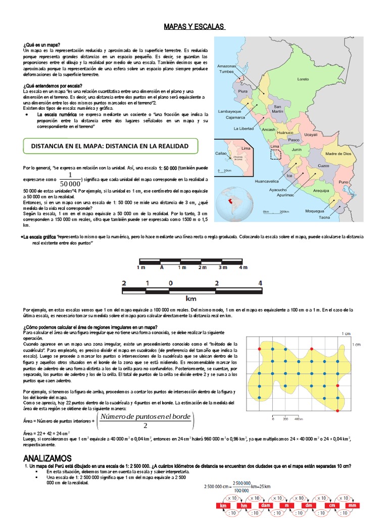 MAPAS Y ESCALAS | PDF | Mapa
