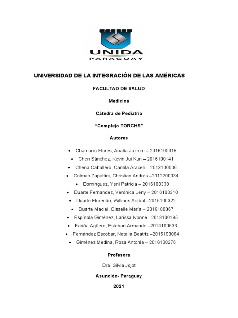 Complejo Torch | PDF | VIH | VIH / SIDA