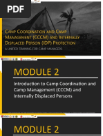 Session 4 - Camp Management Team | PDF | Wash | Internally Displaced Person
