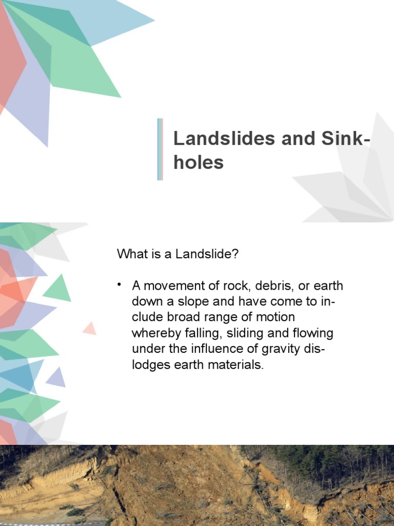 Lesson 7 Landslides and Sinkholes | PDF | Sinkhole | Landslide
