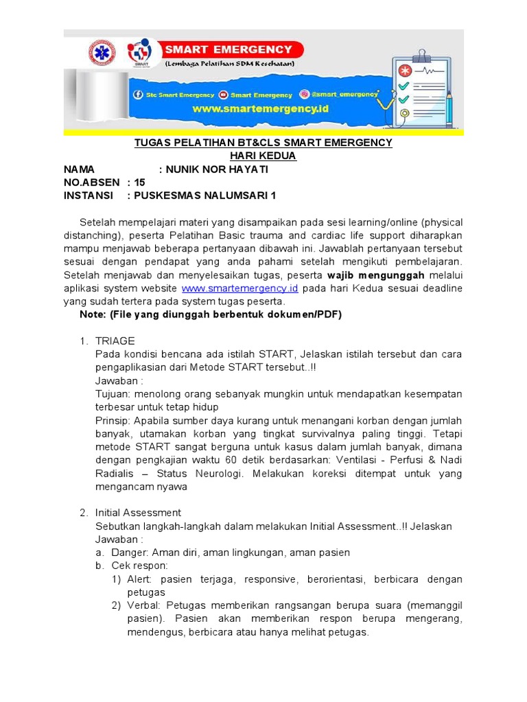 BTCLS Smart Emergency New | PDF