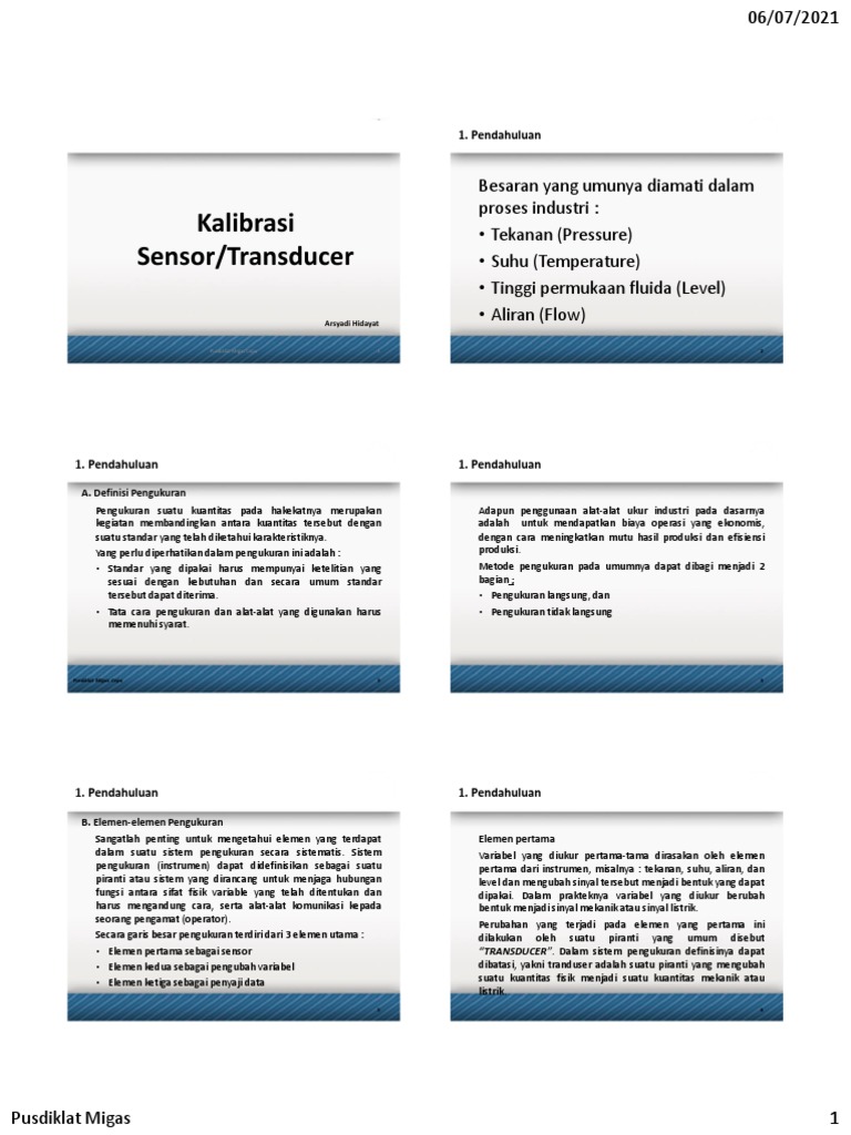 Refresh Sensor Dan Transducer | PDF | Teknologi & Rekayasa