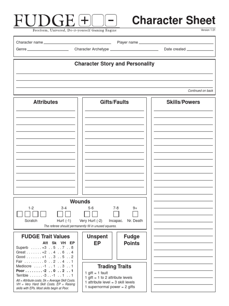 Giant Interactive Character Sheets – IDSQ