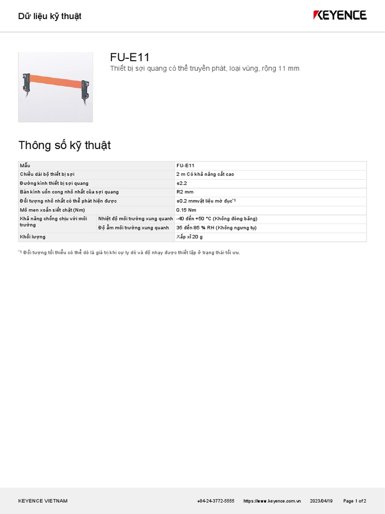 FU-E11 Datasheet | PDF