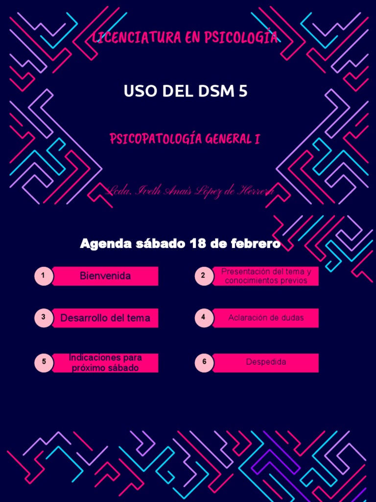 Uso y Clasificación del DSM-5 | PDF | Manual Diagnóstico y Estadístico ...