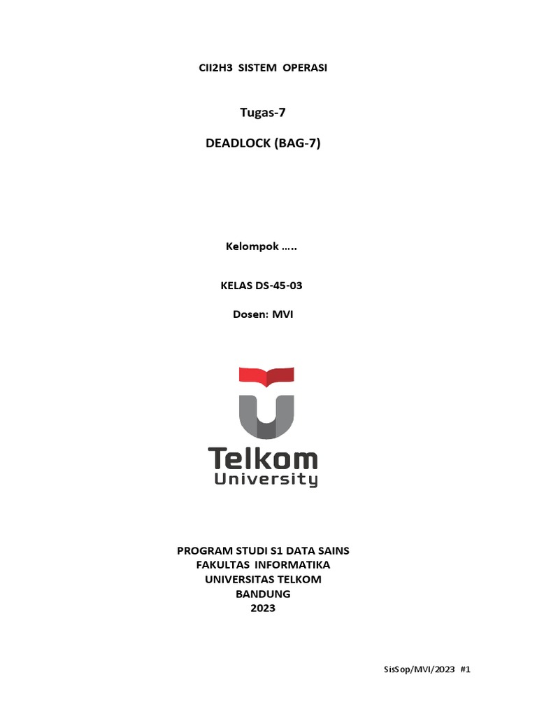 Soal Tugas-7 SisOp (Essay) (Deadlock-2) (2023-0401) | PDF