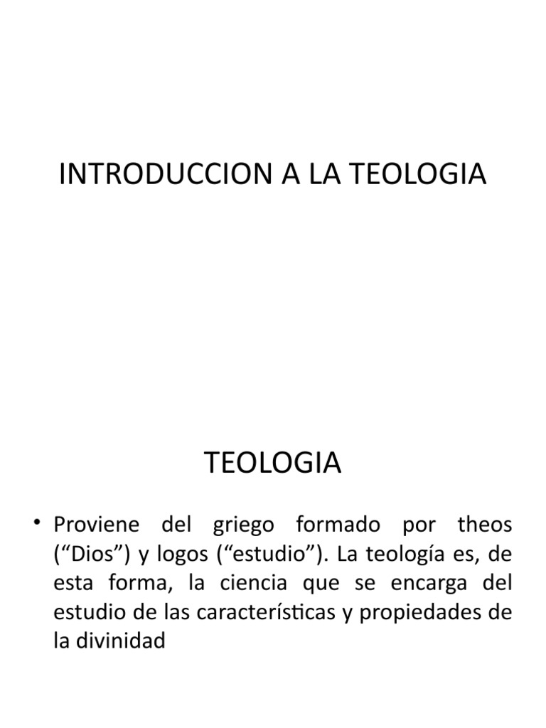 TEOLOGIA | PDF | Teología | Salvación