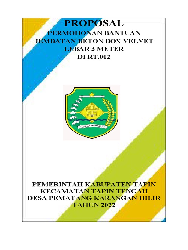 Proposal Jembatan Beton.h.didi RT.02 | PDF