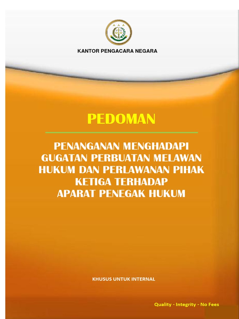 Pedoman Jamdatun | PDF | Hukum