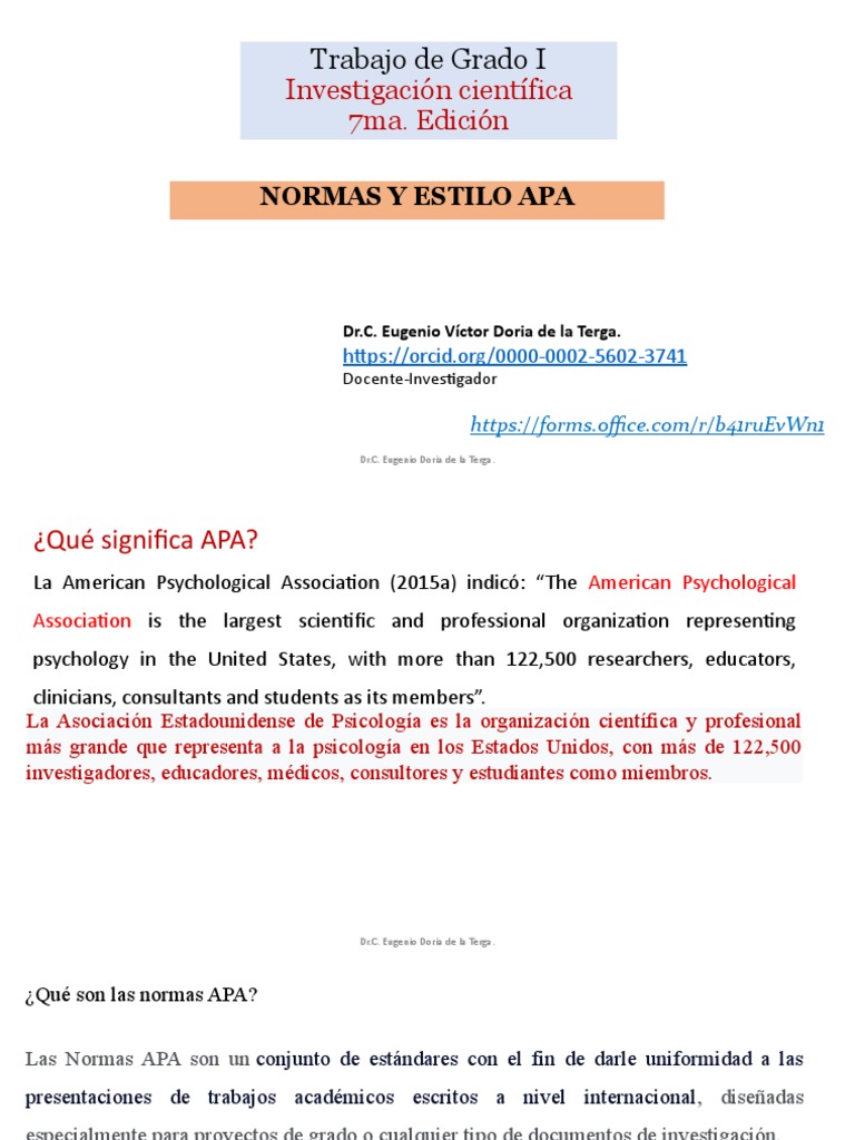NORMAS APA Estudiantes. | PDF