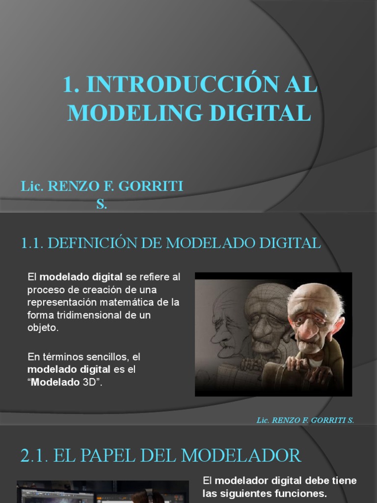 Modelado 3D 1 | PDF | Gráficos de computadora 3 D | modelado 3D
