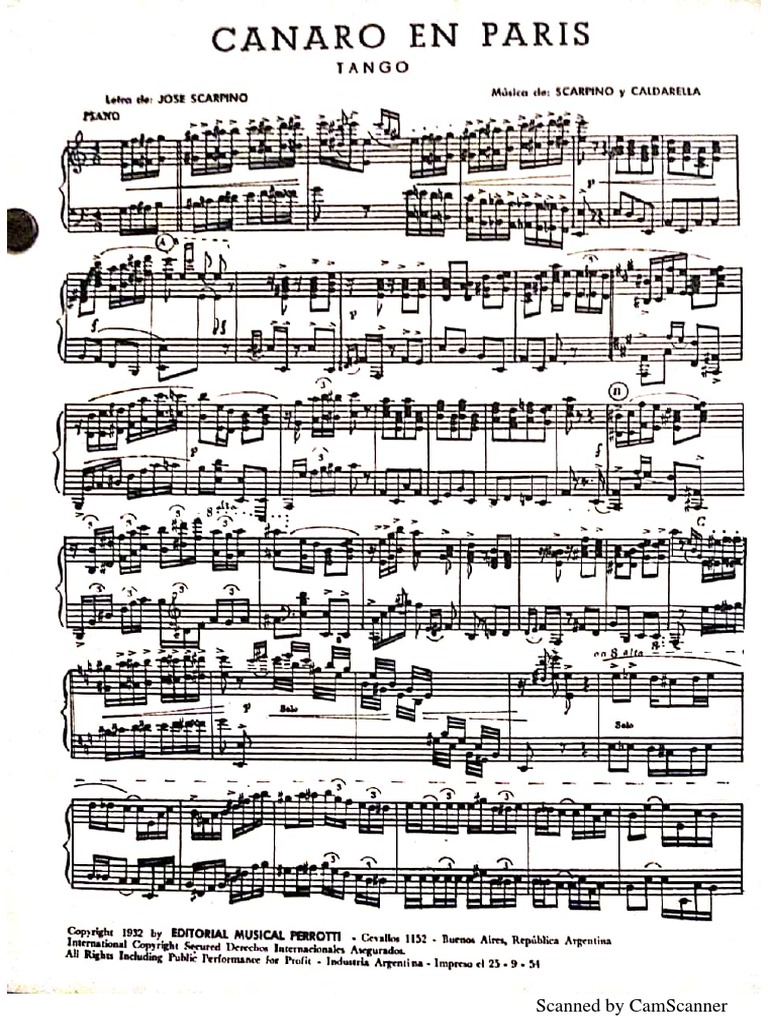 Canaro en París - D'Arienzo (1940) | PDF