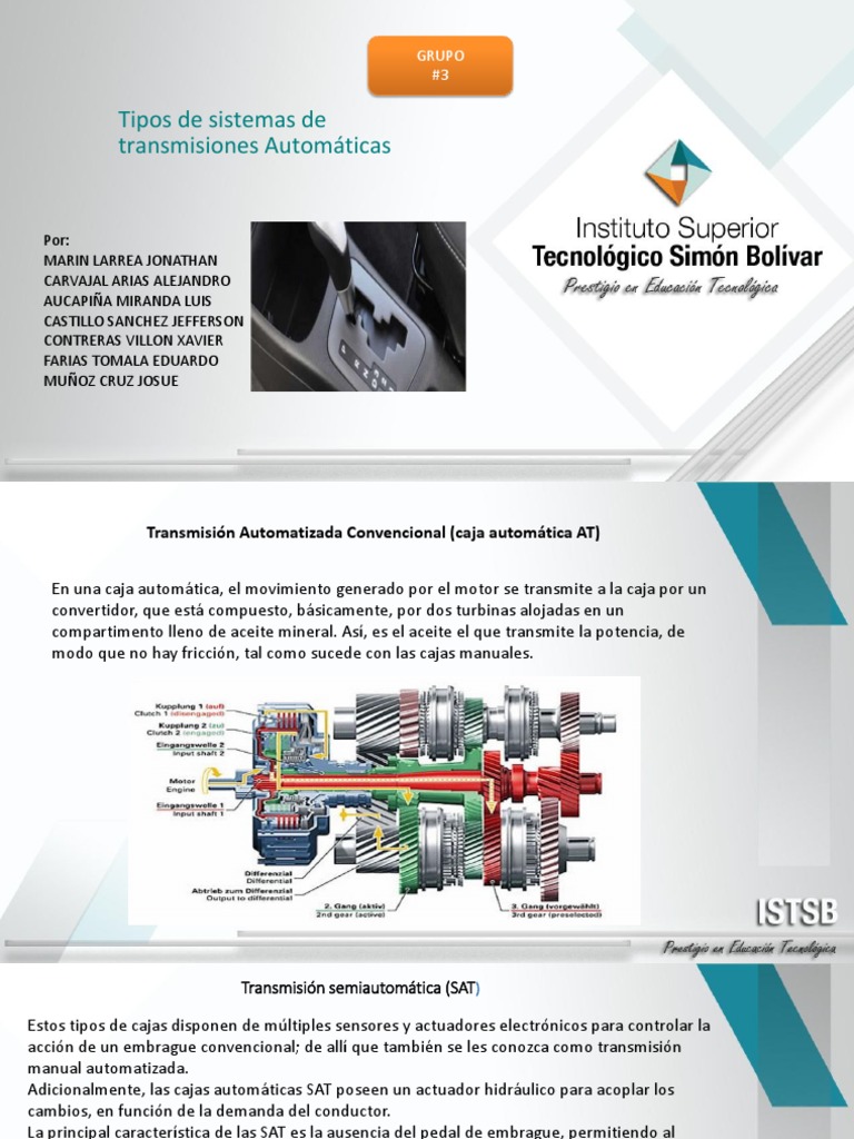 Tipos de Transmisiones Automáticas | PDF