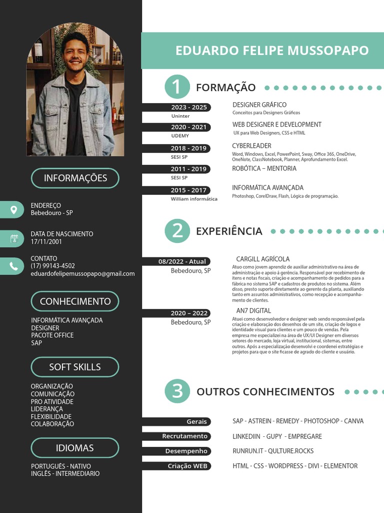 Curriculum ADMIN | PDF | Rede mundial de computadores | Internet e Web