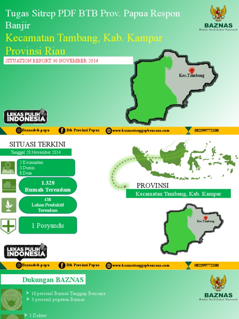 Tugas Sitrep Banjir BTB Provinsi Papua | PDF