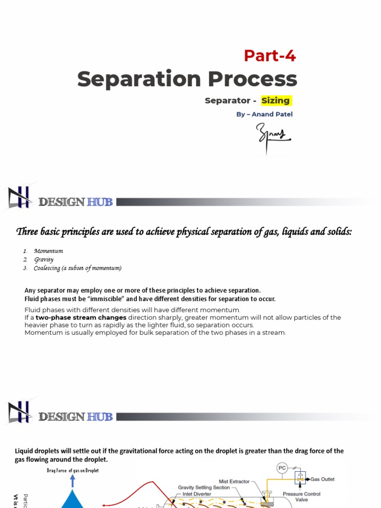 Separator Sizing - Part-4 by Anand Patel | PDF | Drop (Liquid) | Liquids