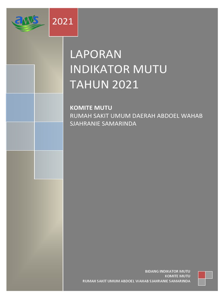 Contoh Laporan Indikator Mutu Tahun 2021 | PDF