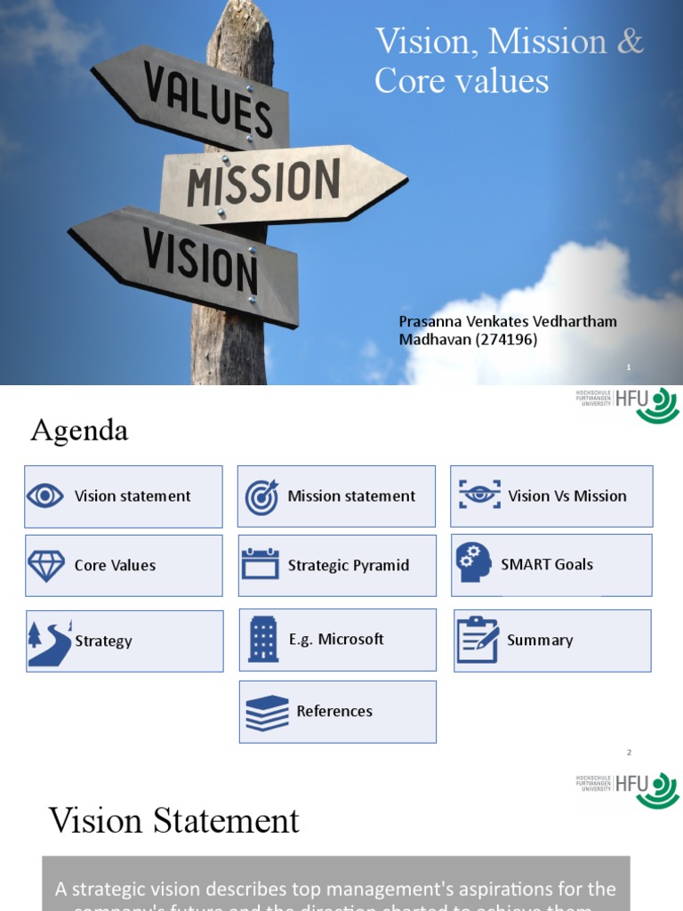 Microsoft Vision and Mission Overview | PDF | Microsoft | Goal