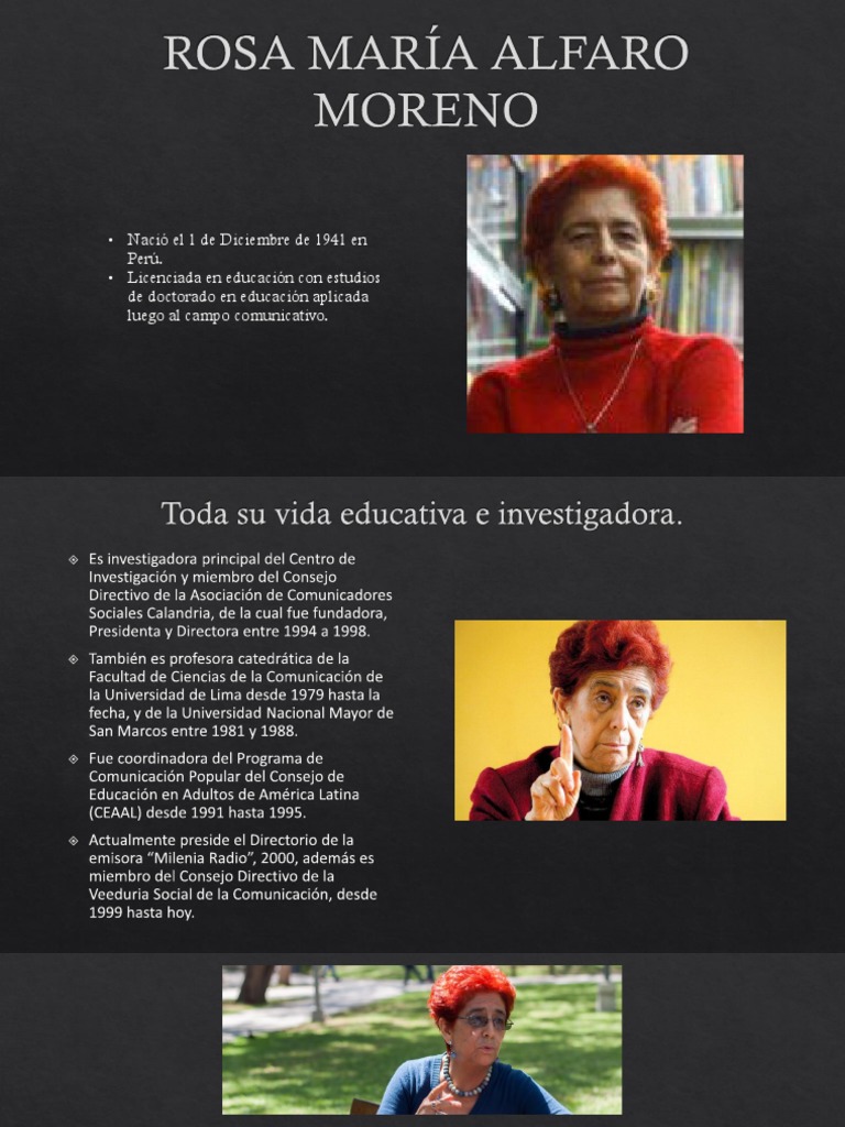 Rosa María Alfaro Moreno | PDF | Artes del Lenguaje y Comunicación ...