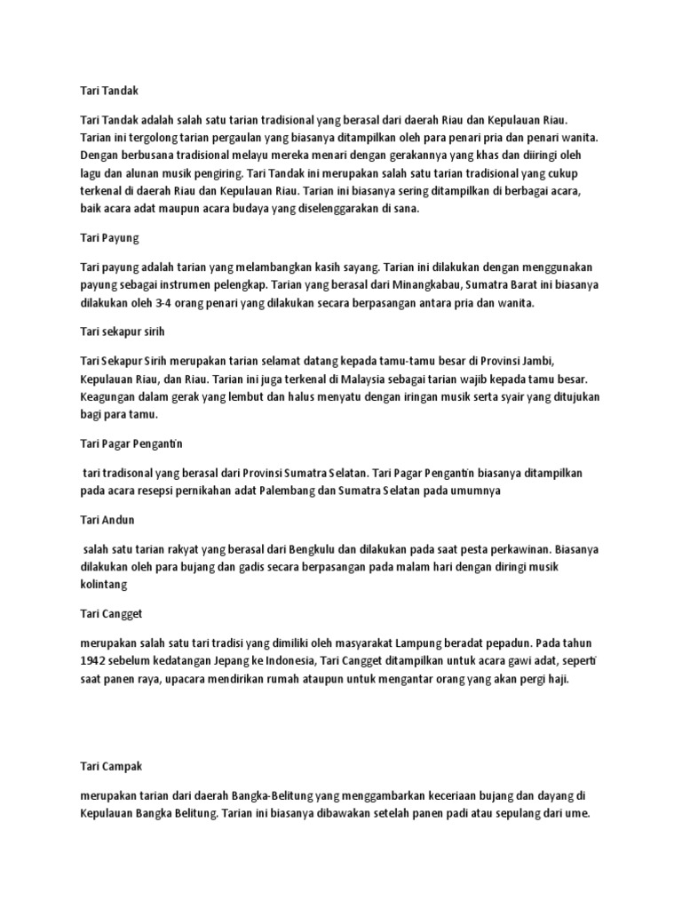 Tari Tandak-WPS Office | PDF