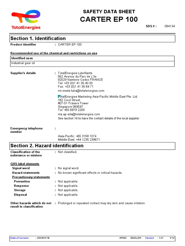 CARTER EP 100 - 084134 - APMO - English - 20230118 | Download Free PDF ...