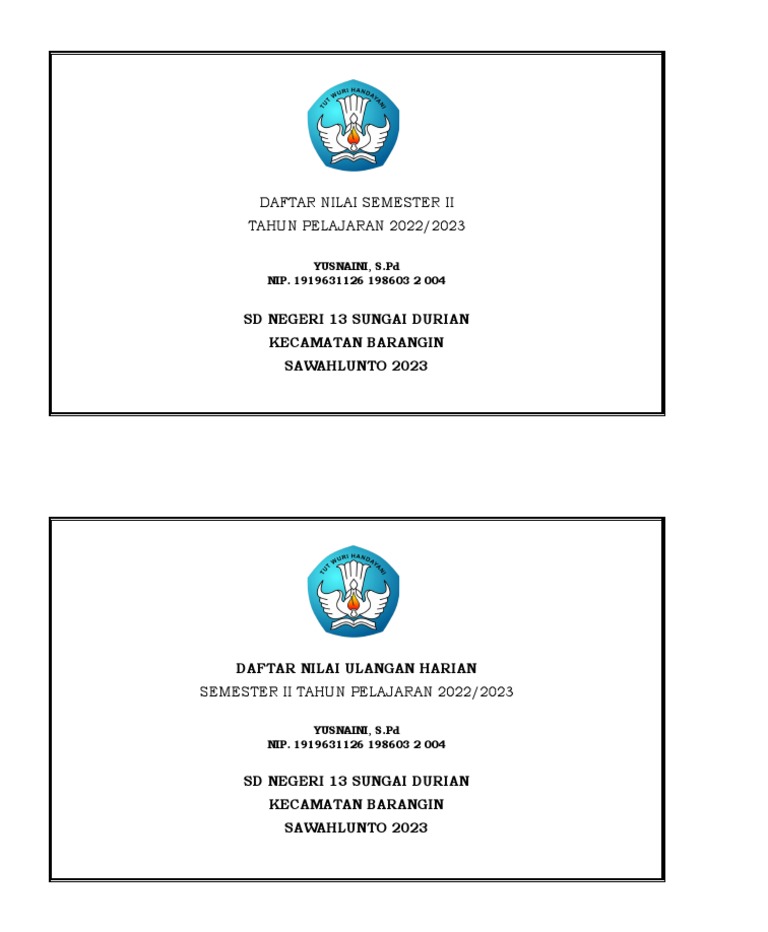 Cover Daftar Nilai Semester Ii | PDF Cover Daftar Nilai Semester Ii | PDF