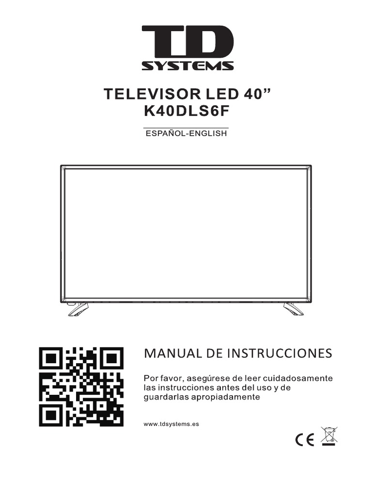 Manual TV 40p k40dls6f S 1029135 Esp | PDF | Hdmi | Televisión