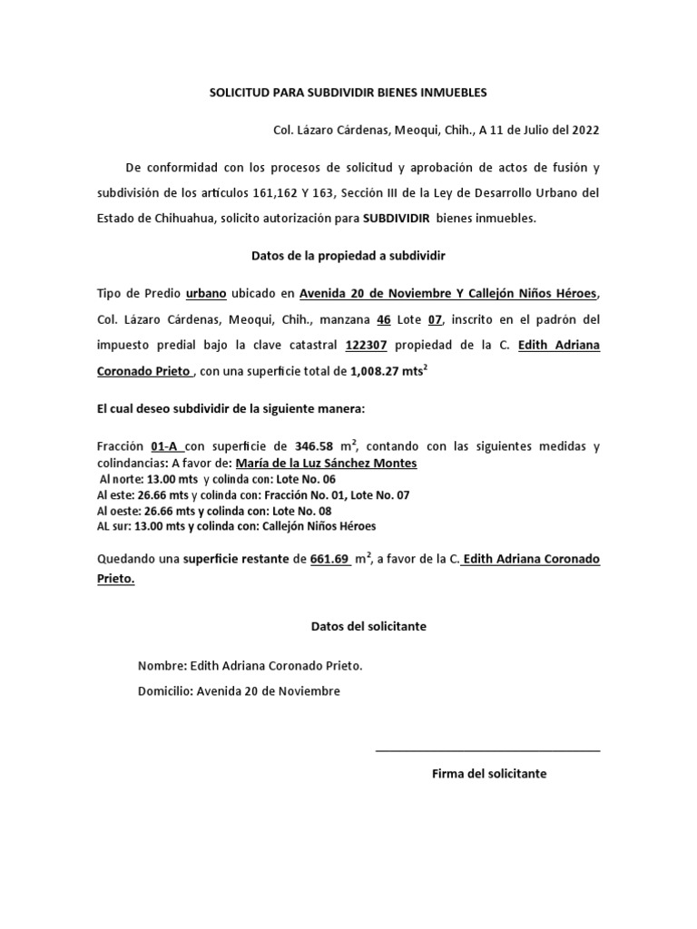 Permiso de Subdivision | PDF