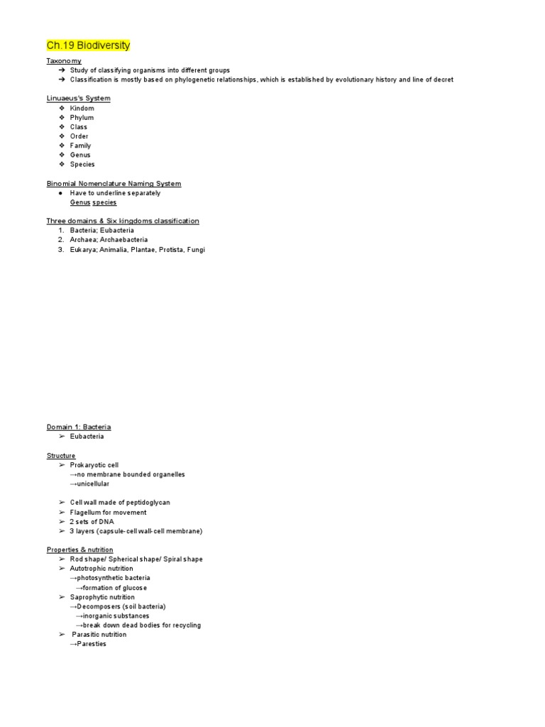 Biodiversity Ecosystem Pdf Leaf Bacteria