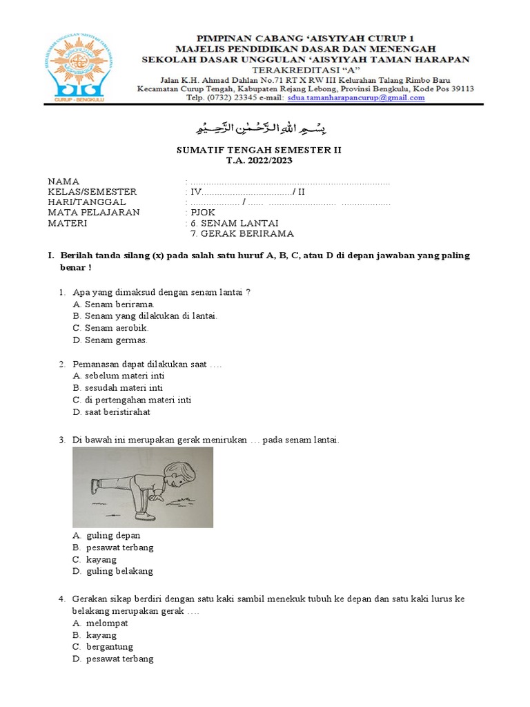 Contoh Penulisan Soal PTS Ii | PDF