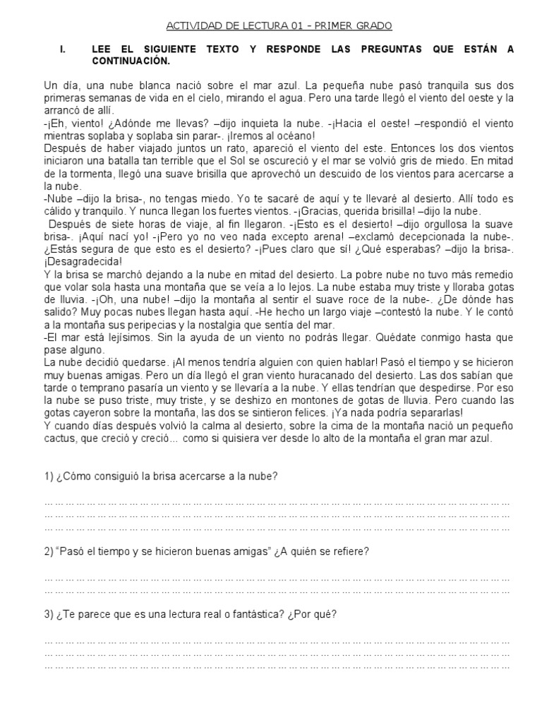 La Aventura de la Nube Blanca | PDF | Herida | Desierto