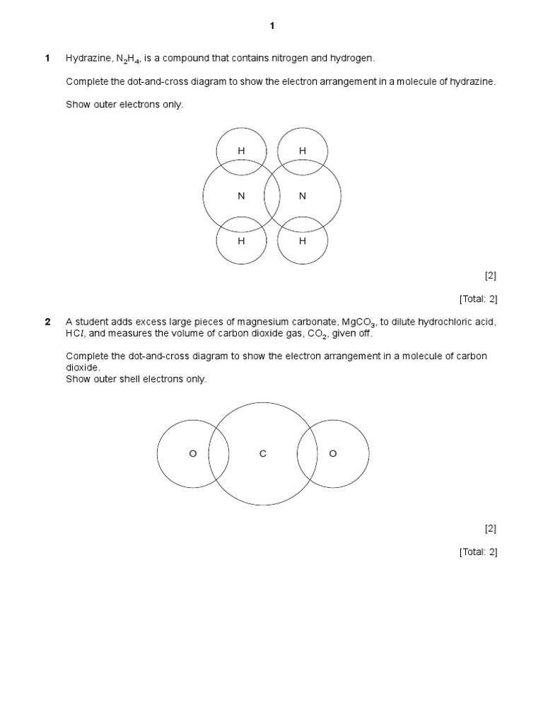 May-01 Assignmet 1 - Dot Cross Structure | PDF | Acid | Molecules