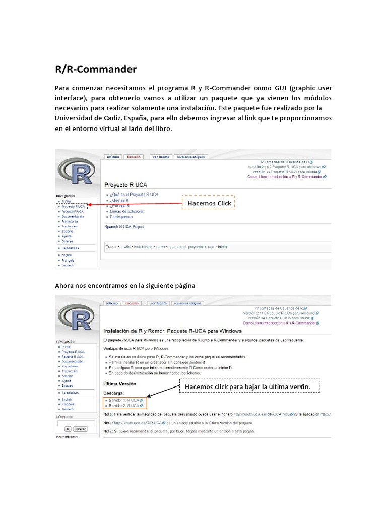 R Commander 01 - Descarga e Instalacion | PDF