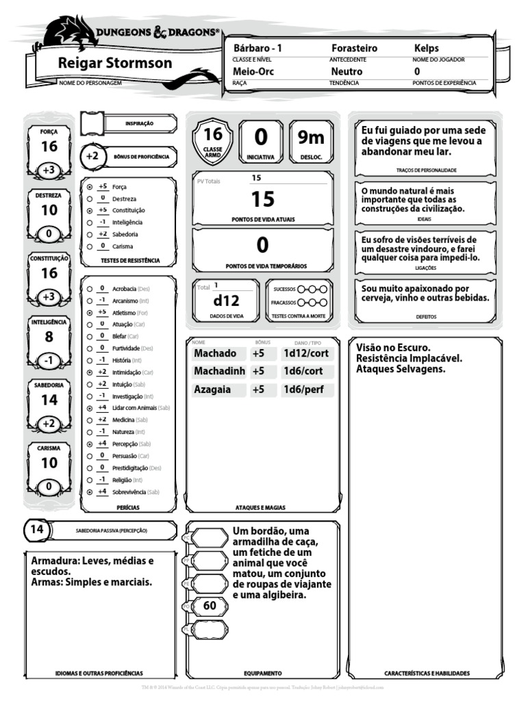 D&D 5E - Reigar | PDF