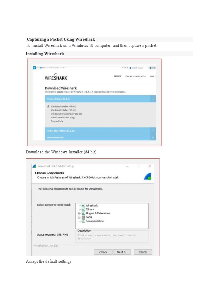 Capturing A Packet Using Shark | PDF | Transmission Control Protocol ...