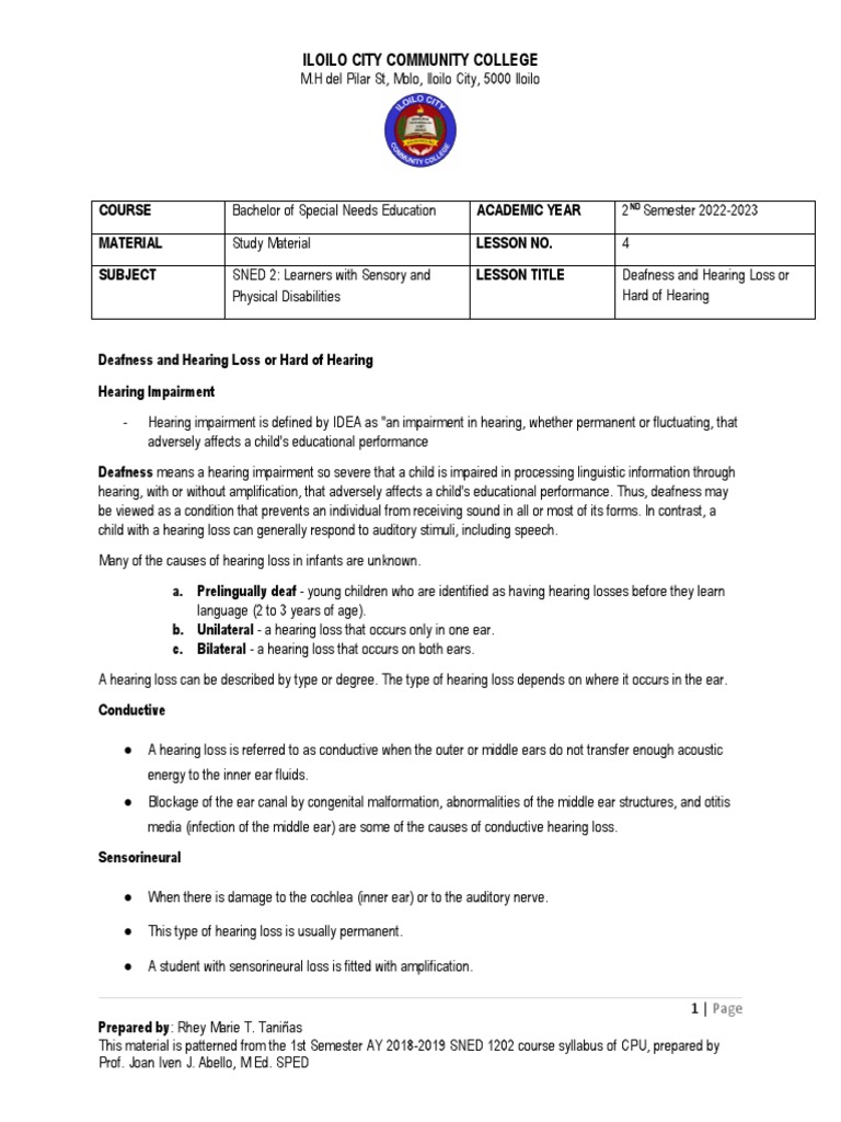 Sned 2 Lesson 4 | PDF