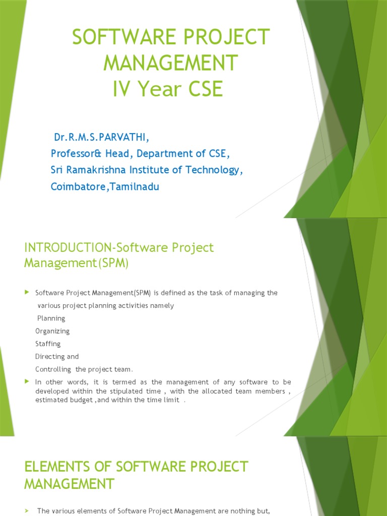 Software Project Management Overview | PDF | Project Management | Systems Engineering