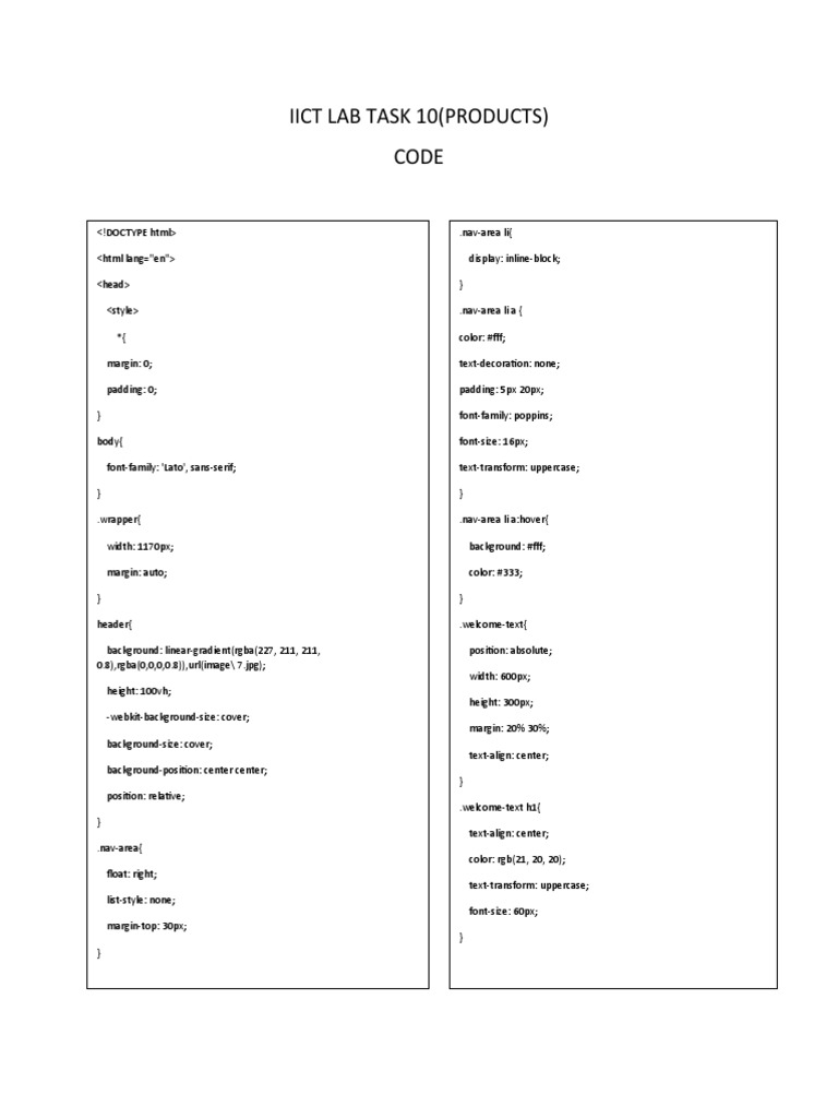 Iict Lab Task 10 Products Pdf Computing Software Engineering 